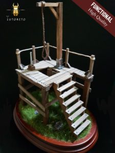 Gallows model | 100% handmade miniature gallows