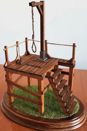 Gallows model | 100% handmade miniature gallows